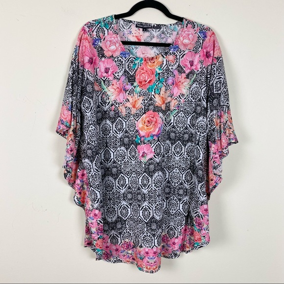 Tolani | Tops | Tolani Collection Kaftan Tunic Top | Poshmark
